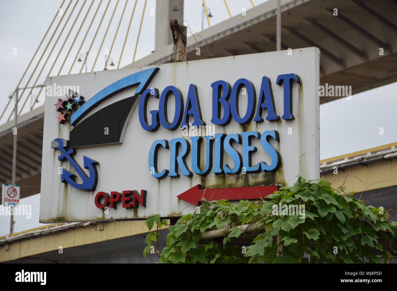 Goa Boat cruises signage. Panaji, Goa, India Stock Photo - Alamy