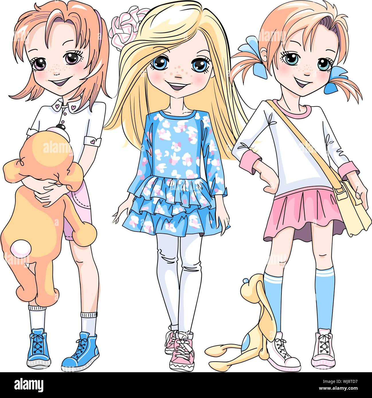 Vector baby girl Stock Vector Image & Art - Alamy