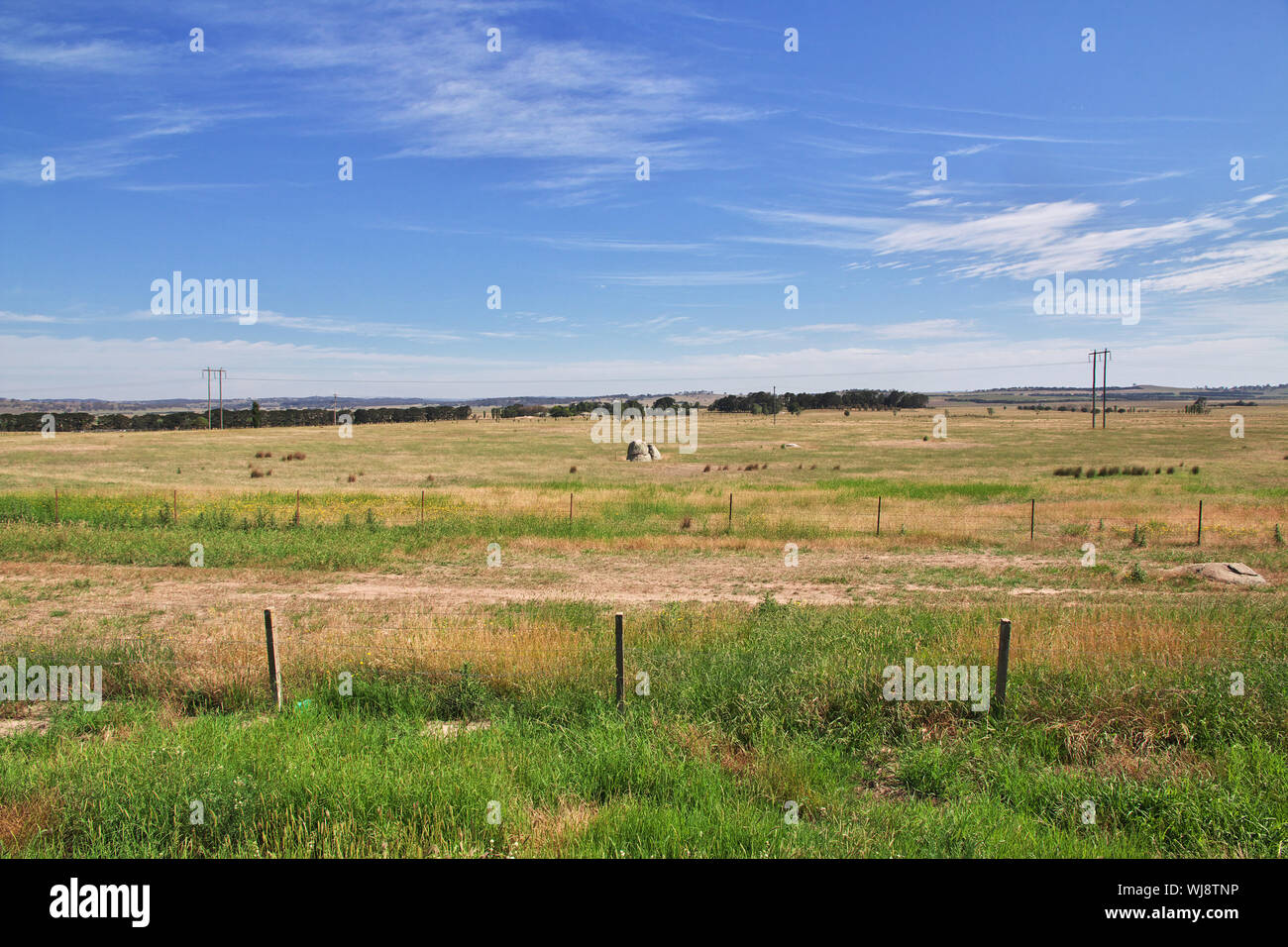 The road is in a rural location, Australia Stock Photo - Alamy