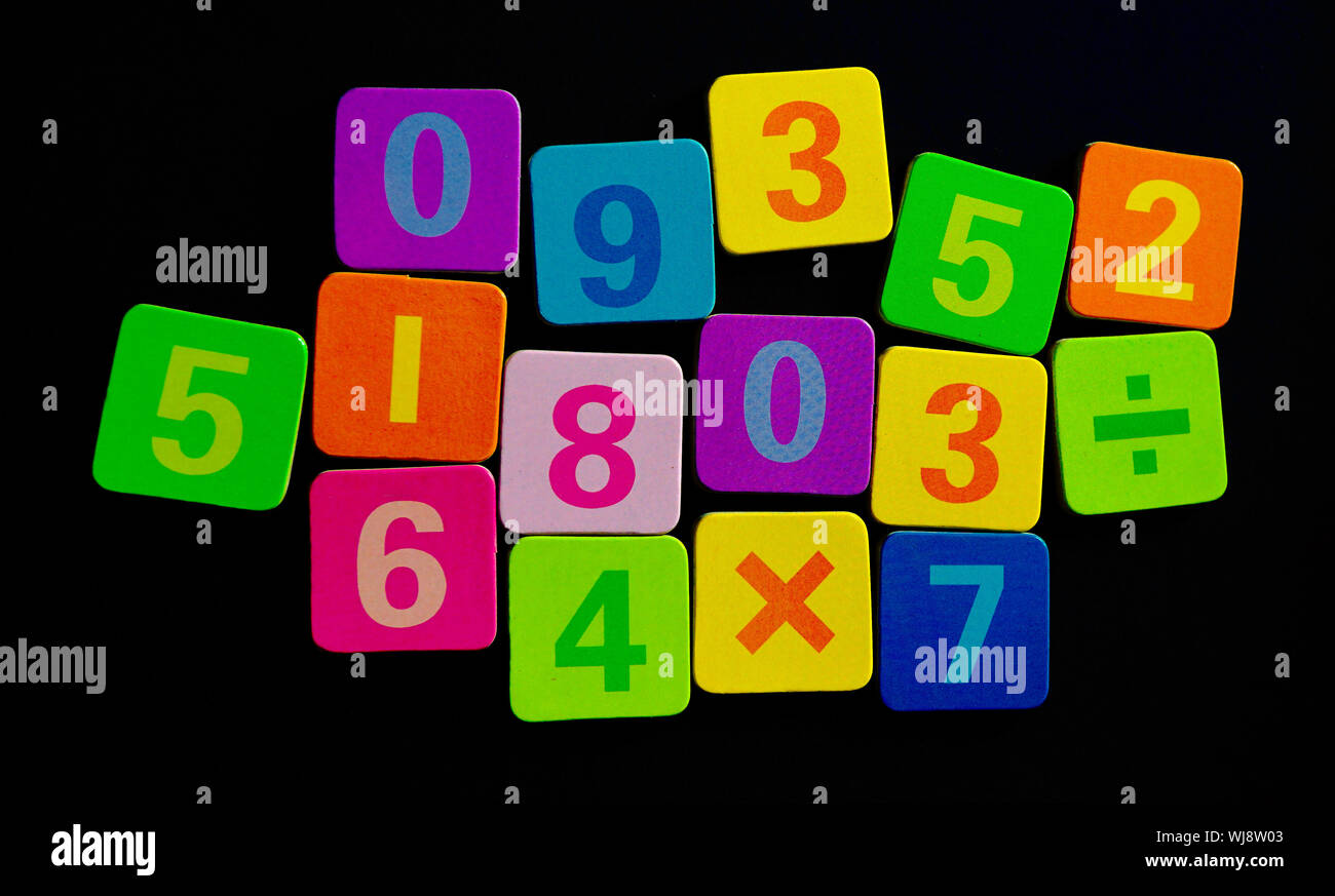 Multiplication blocks hi-res stock photography and images - Alamy