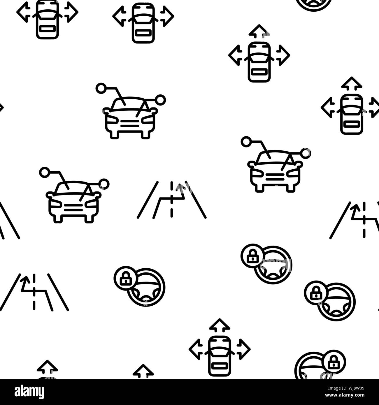 Car pictograms Black and White Stock Photos & Images - Alamy