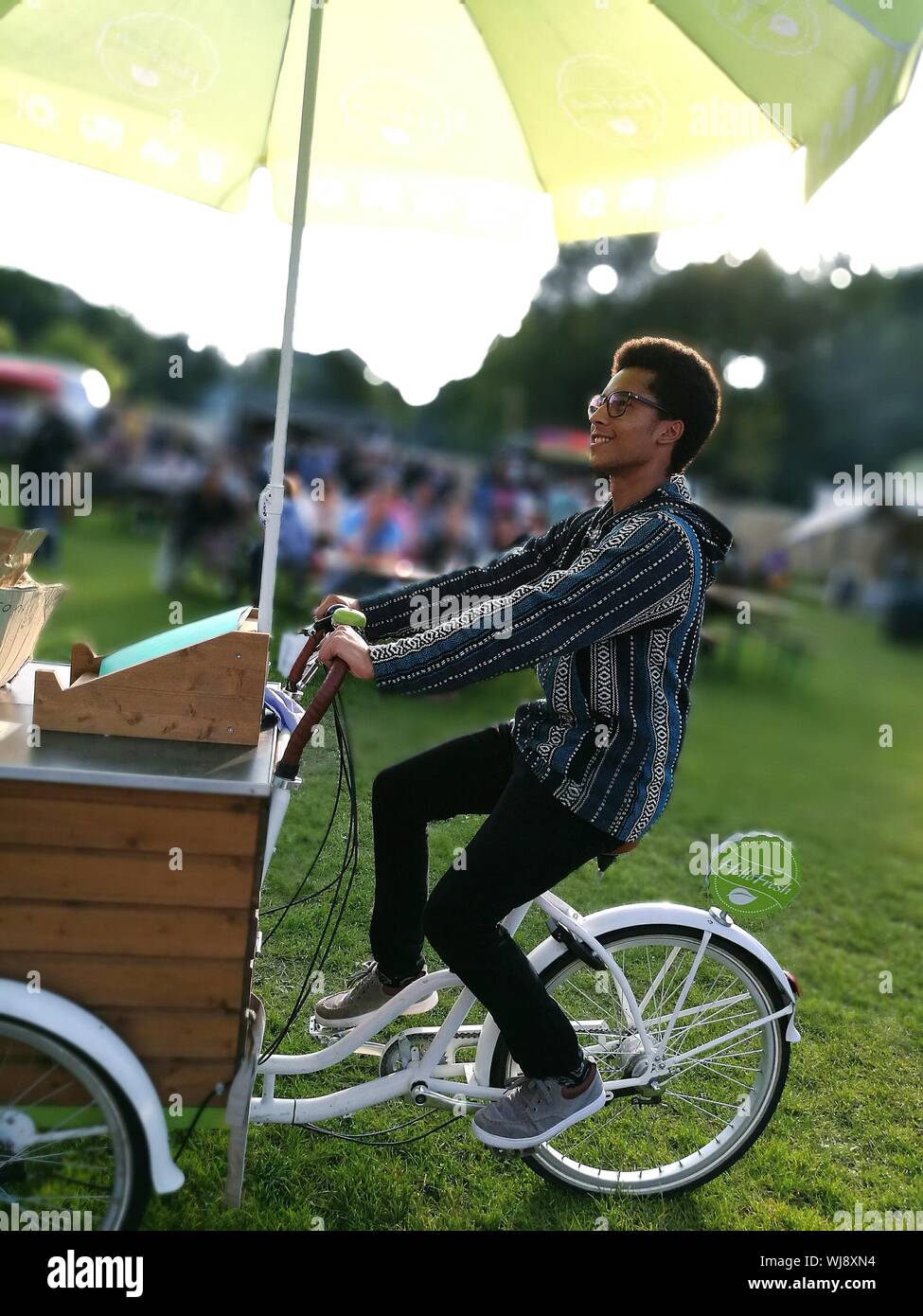 Man riding cart hi-res stock photography and images - Alamy
