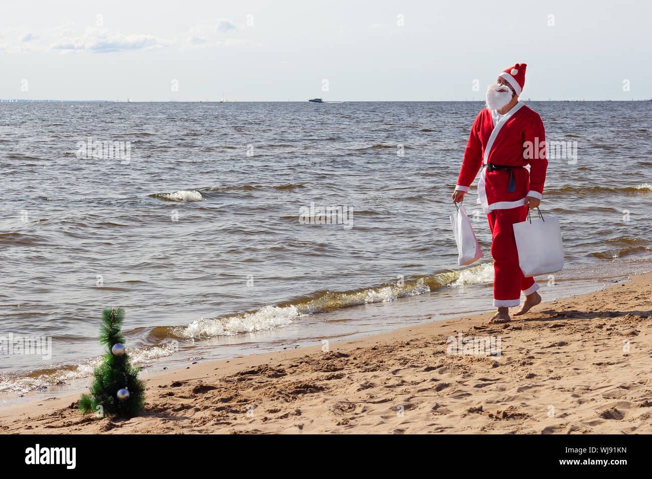Santa claus windsurfing hi-res stock photography and images - Alamy