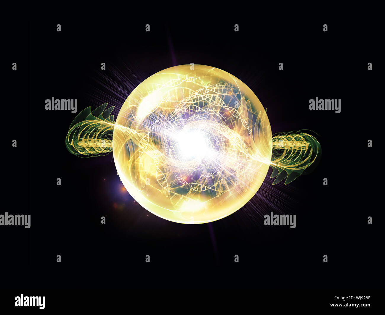 Wave Particle series. Composition of fractal spherical patterns and ...