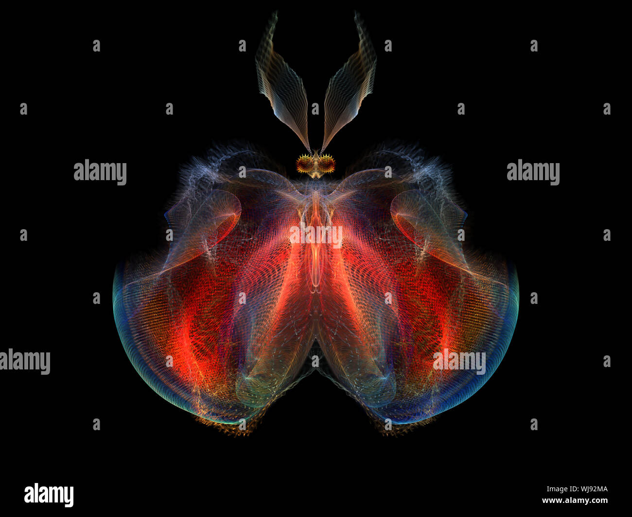 Butterflies of Never series. Abstract design made of fractal organic ...