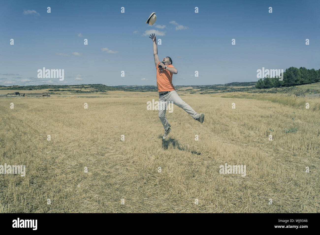 Man throwing hat hi-res stock photography and images - Alamy