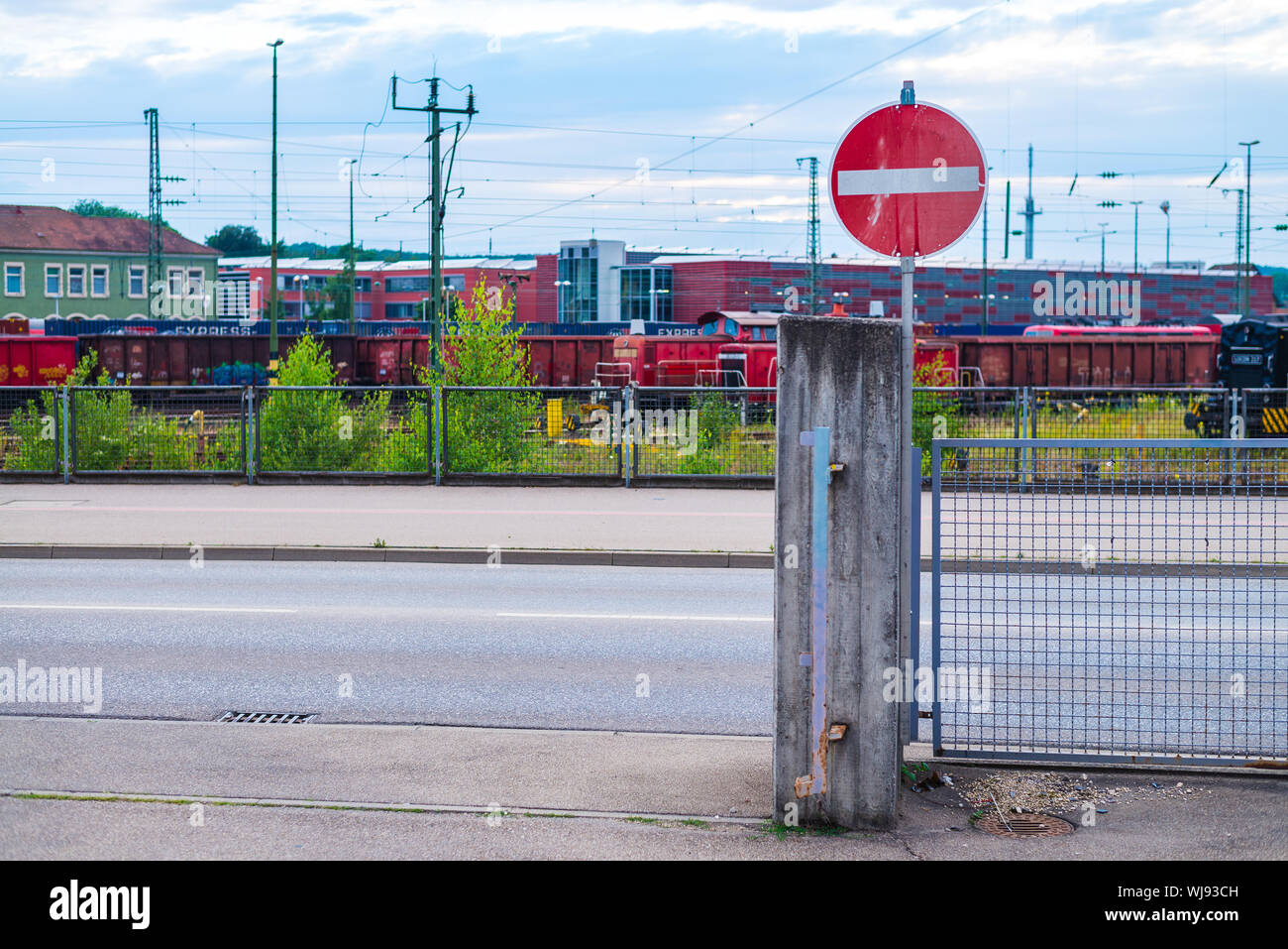 Rail freight sign hi-res stock photography and images - Alamy