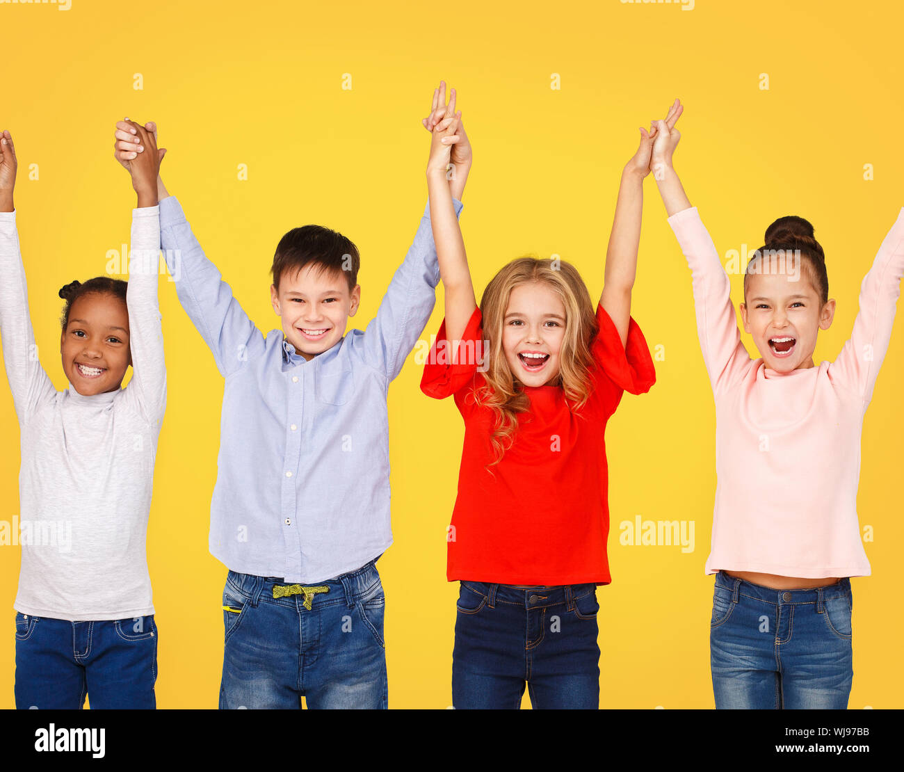 Happy School Children Background