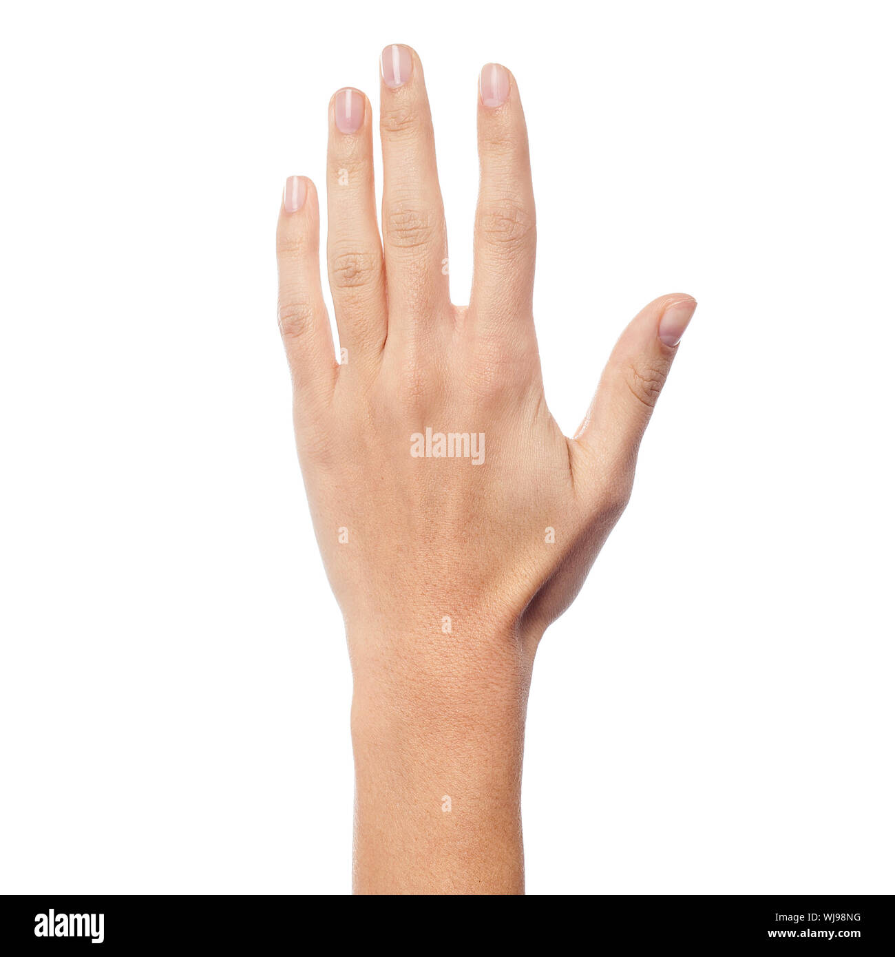 Hand back showing five fingers hi-res stock photography and images - Alamy
