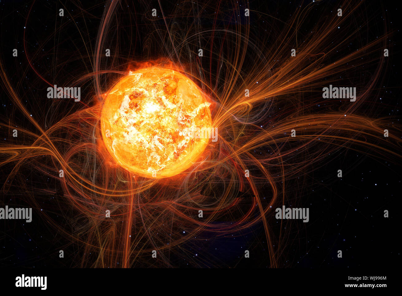 An image of the sun in space Stock Photo - Alamy