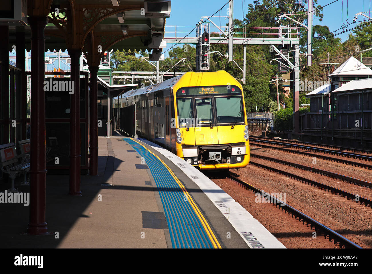 Sydney / Australia - 31 Dec 2018: Modern train to Sydney (metro ...