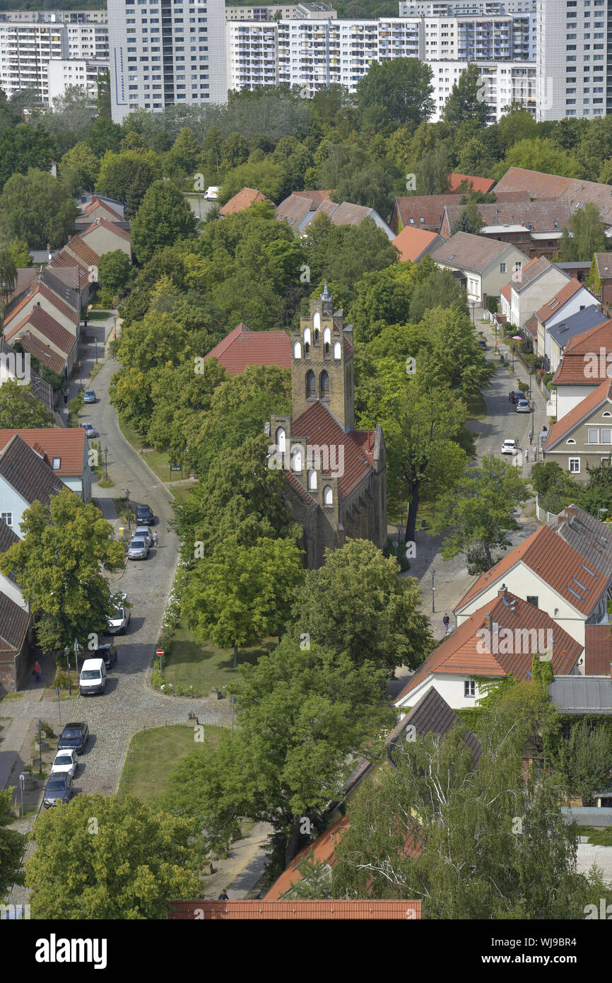 Altmarzahn, Alt-Marzahn, meadow, architecture, Berlin, Germany, village ...