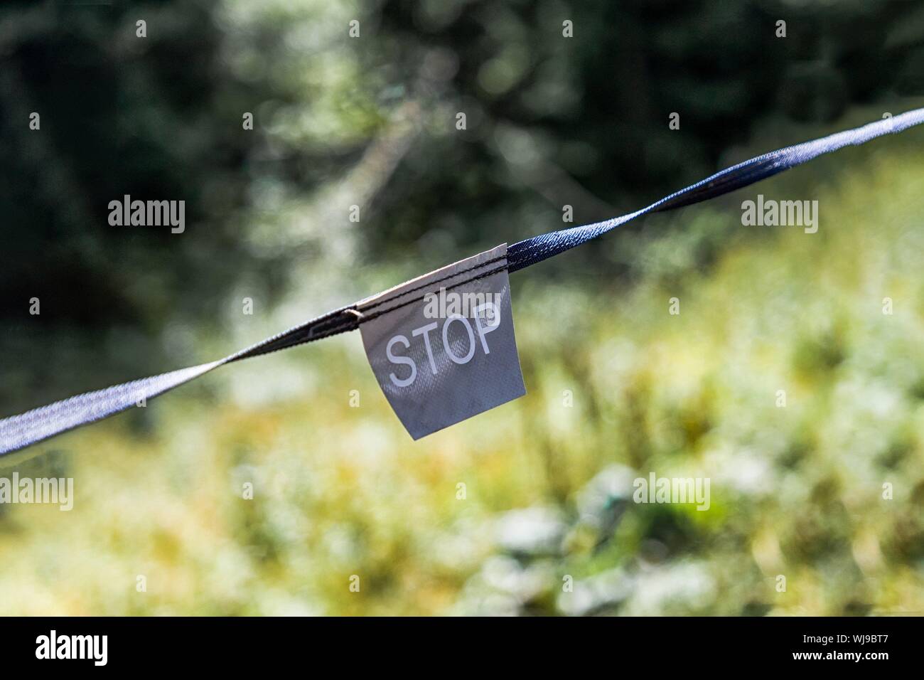 Side stop sign hi-res stock photography and images - Alamy