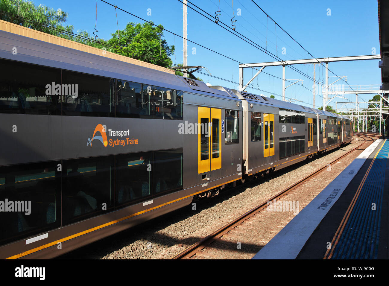 Sydney / Australia - 01 Jan 2019: Modern train to Sydney (metro ...
