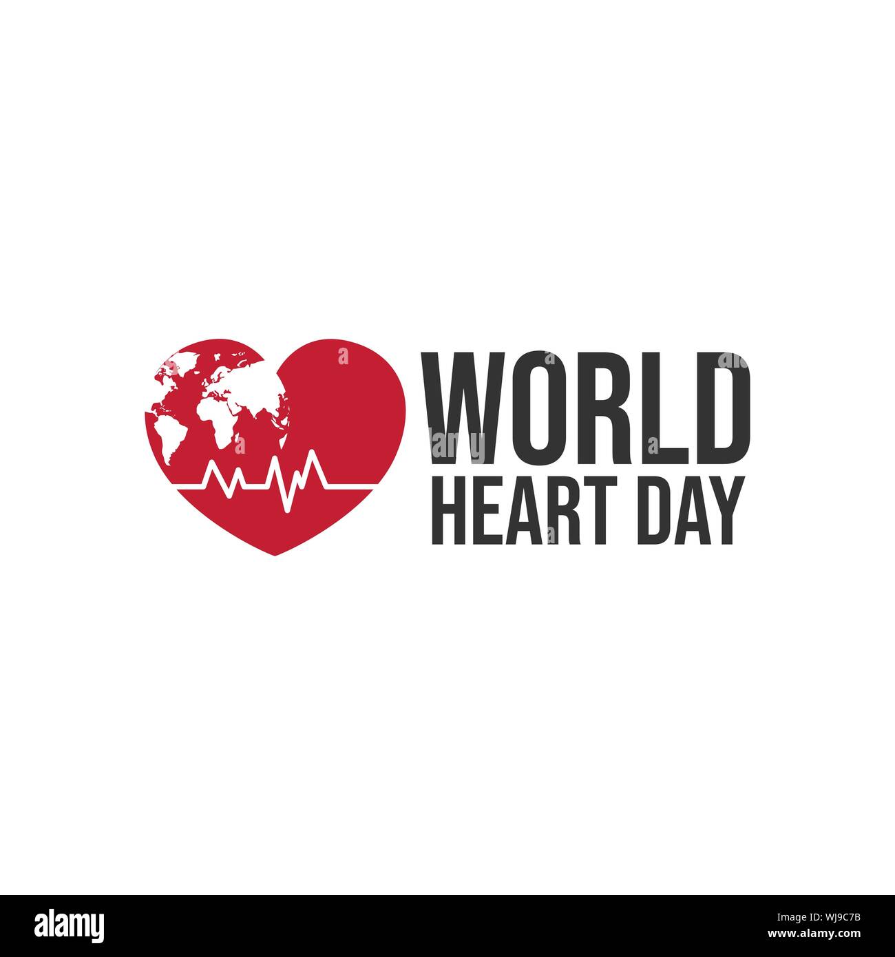 Creative concept of world heart day vector image. World Heart Day icon ...
