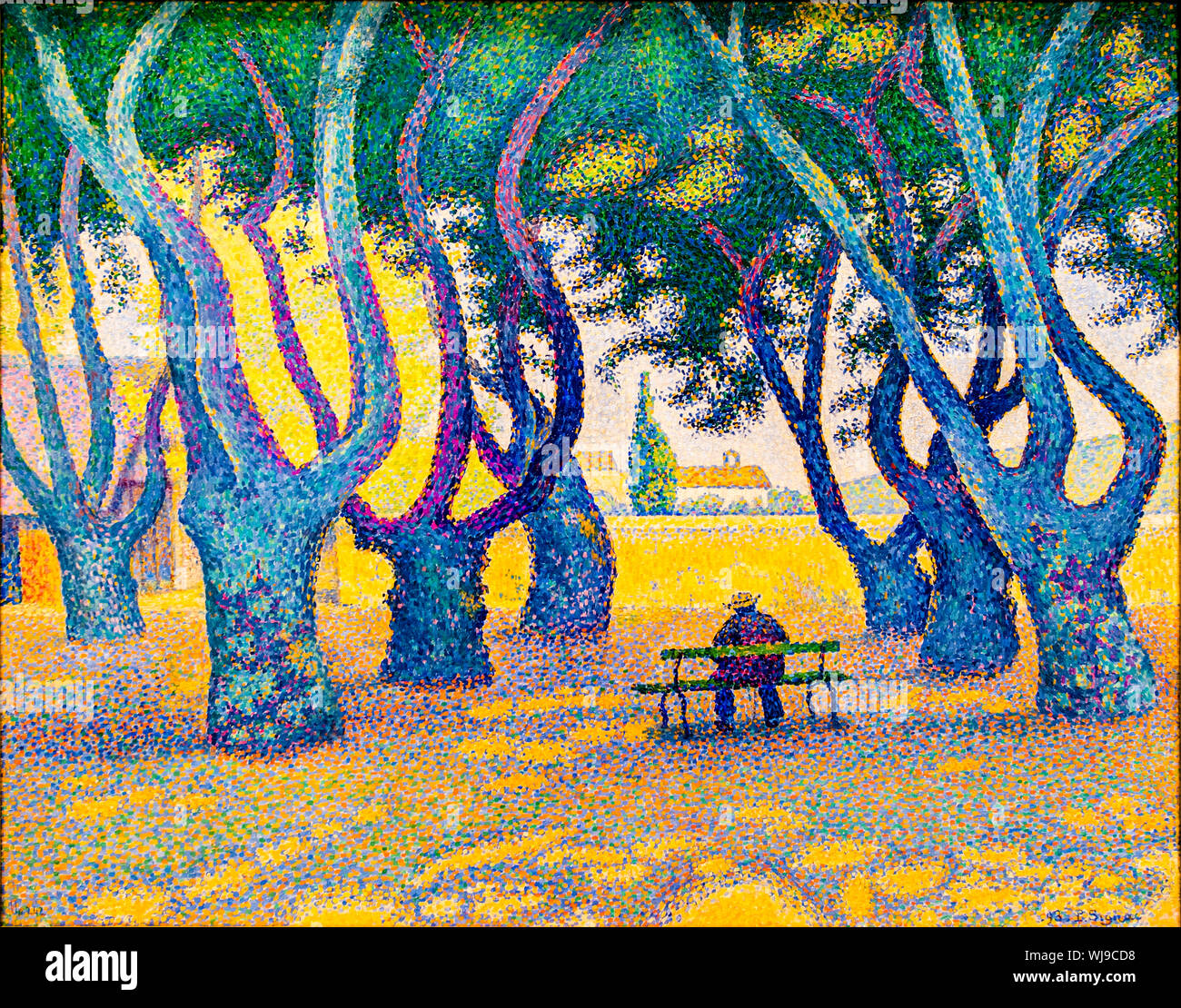 Paul Signac, Place des Lices, St. Tropez, landscape painting, 1893 ... Paul Signac, Place des Lices, St. Tropez, landscape painting, 1893 ...