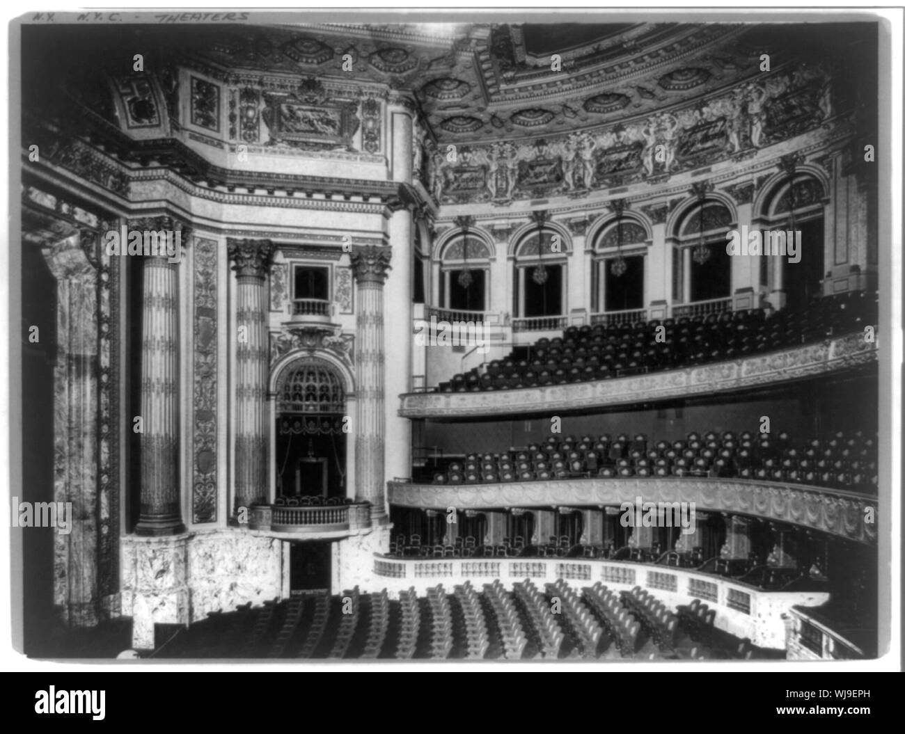 Half of auditorium of the New Theater, New York City Stock Photo - Alamy