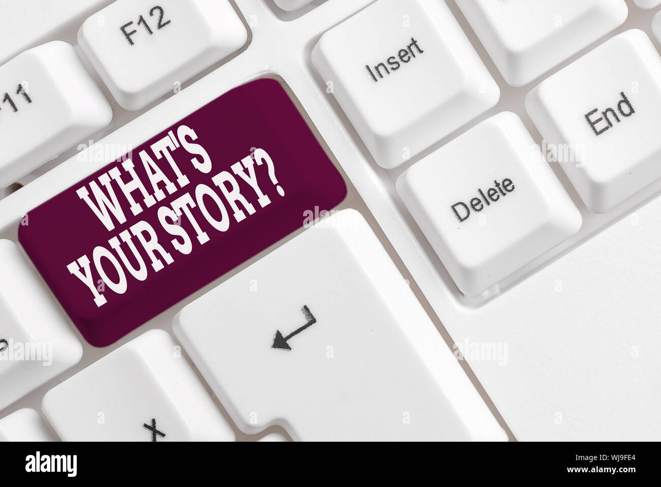 Writing Note Showing What S Your Story Question Business Concept For Asking Demonstrating About