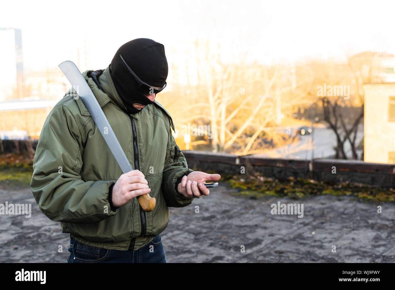 Man masked fighter hi-res stock photography and images - Alamy