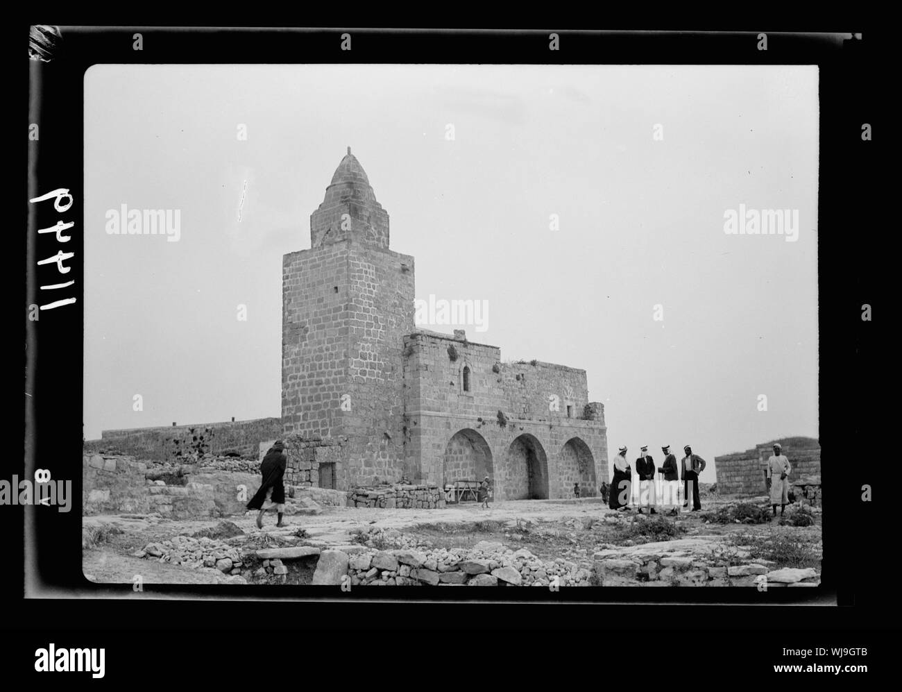 Halhul village at kilometer 30 on Hebron road. Threshing floors of ...