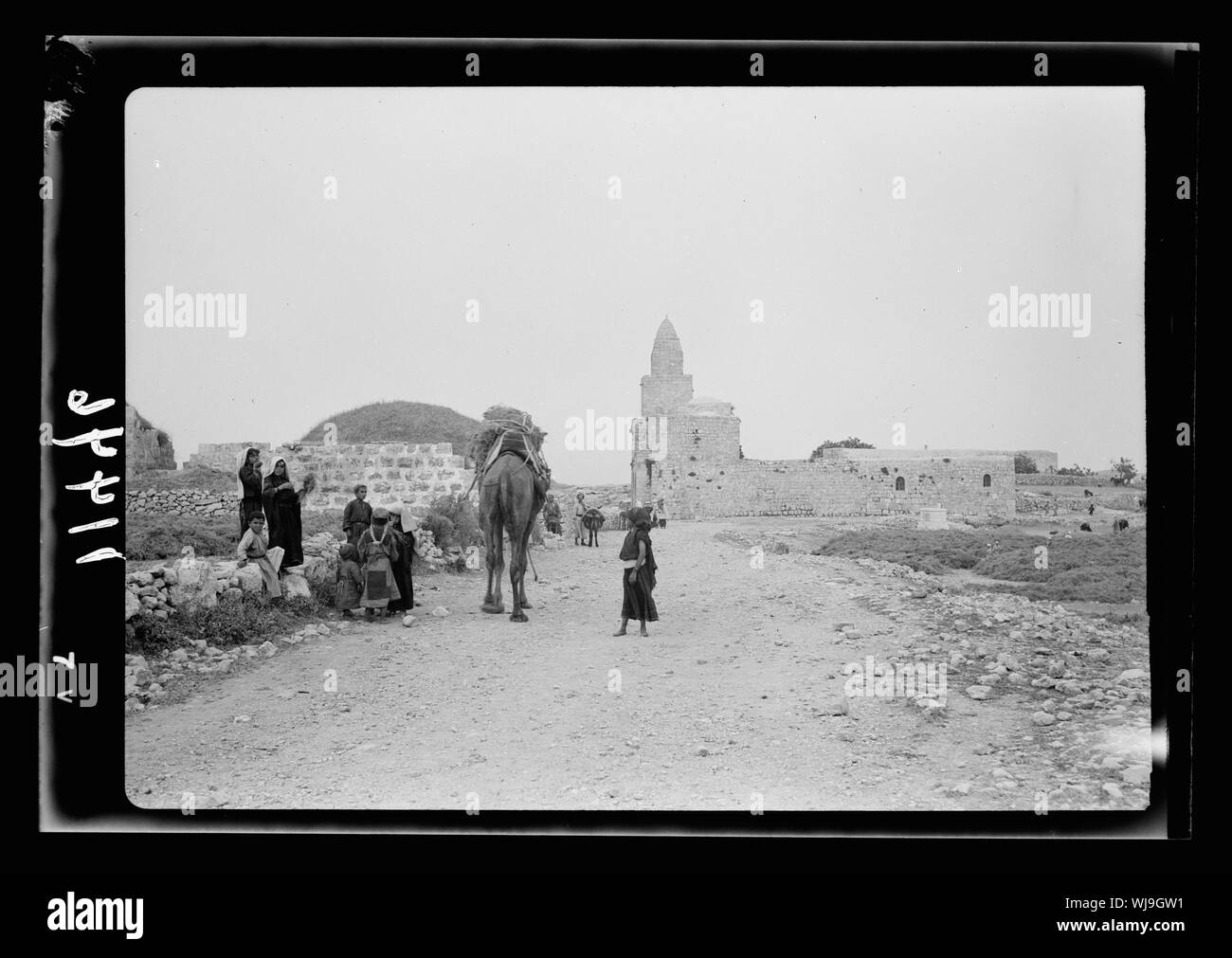 Halhul village at kilometer 30 on Hebron road. Approach to Halhul ...