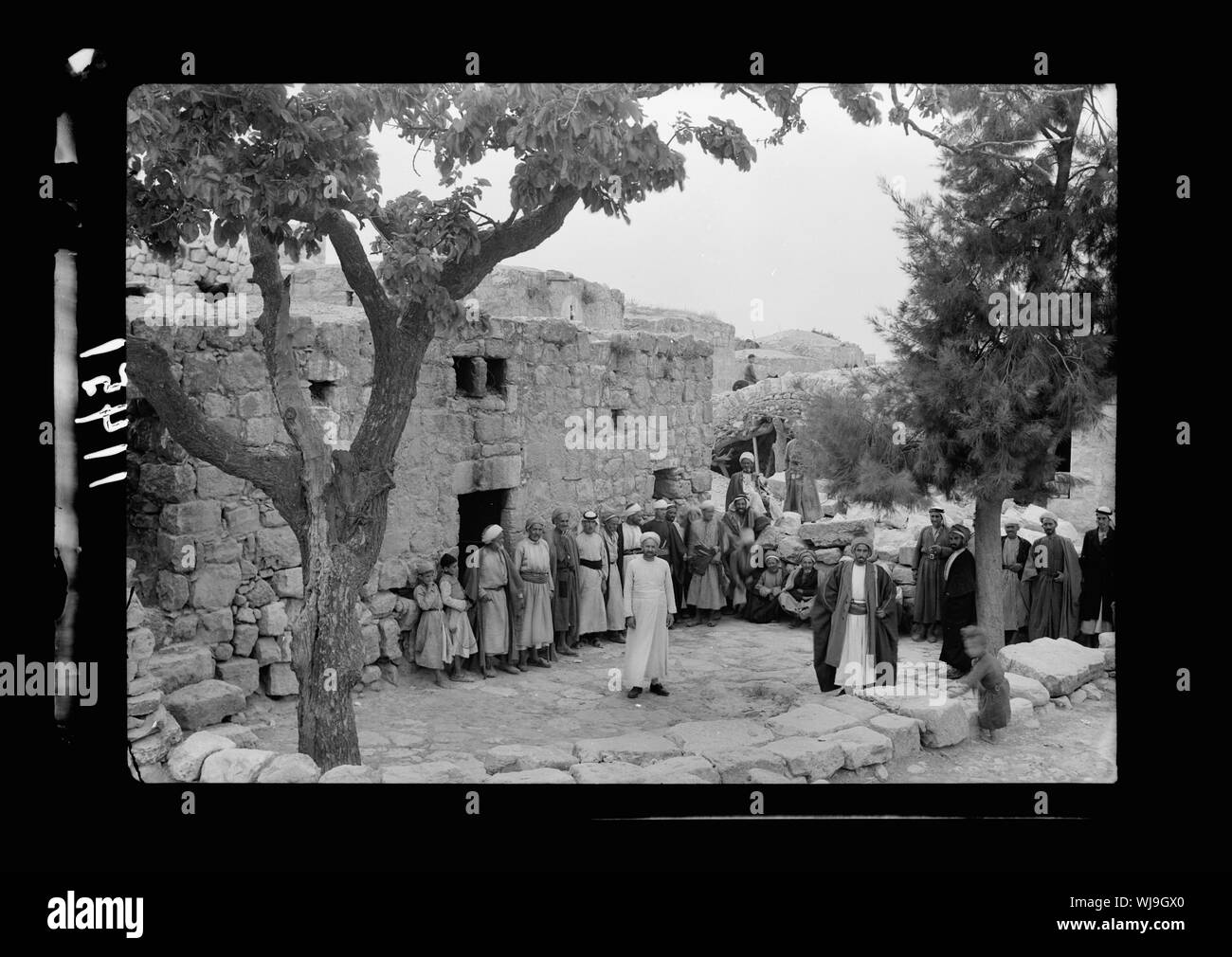 Halhul village at kilometer 30 on Hebron road. Threshing floors of ...
