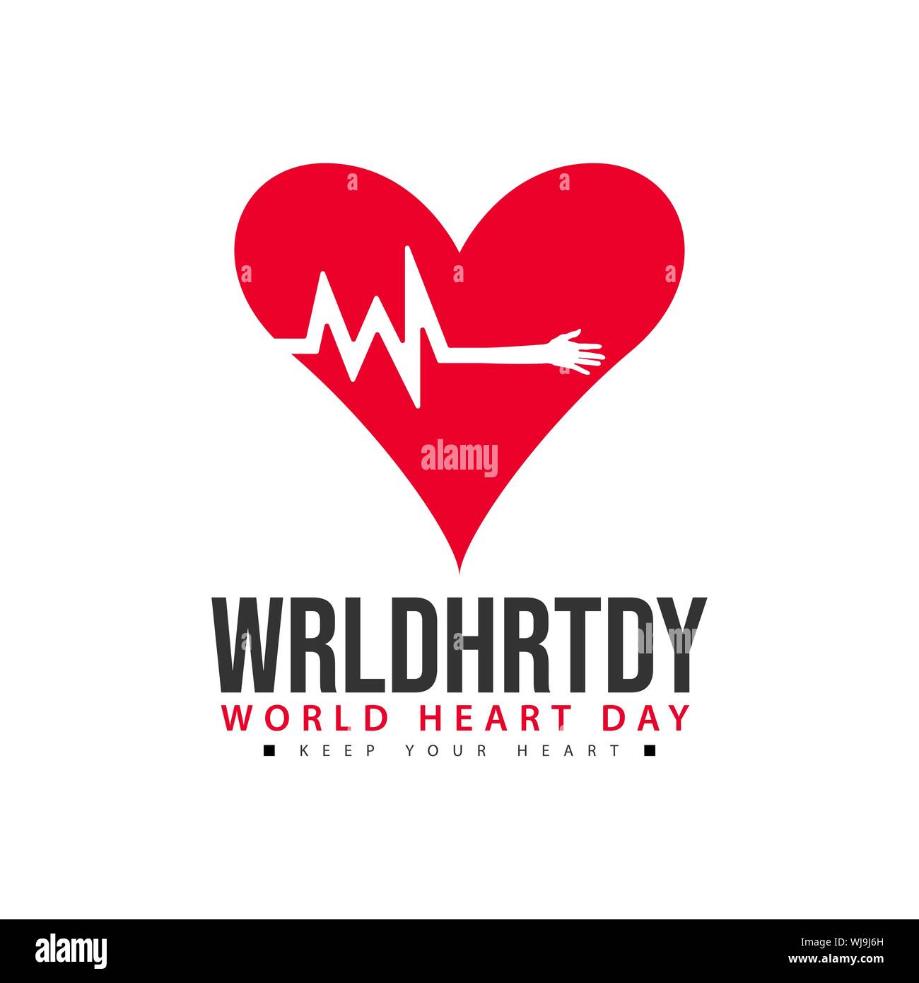 Creative concept of world heart day vector image. World Heart Day icon ...