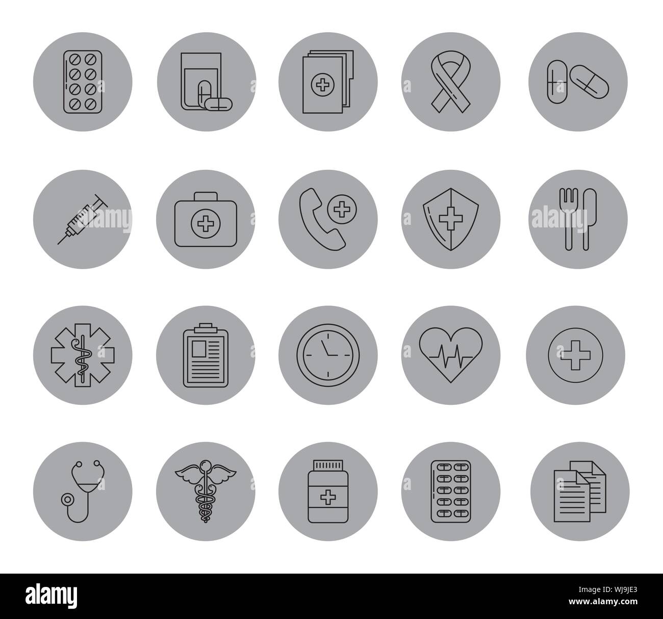 bundle of medical healthcare icons Stock Vector Image & Art - Alamy