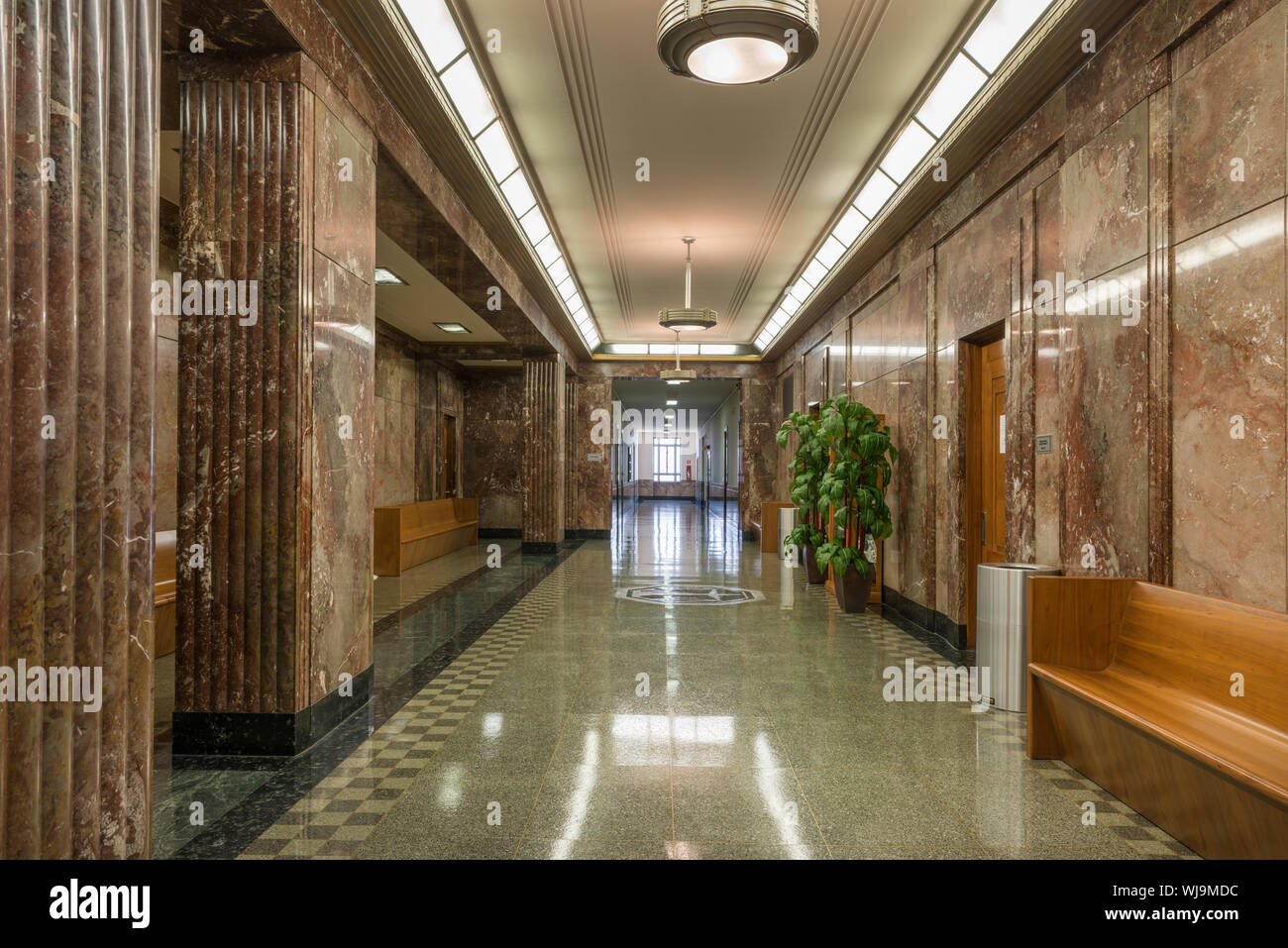 Hallway. The Joel Solomon Federal Building and U.S. Courthouse ...