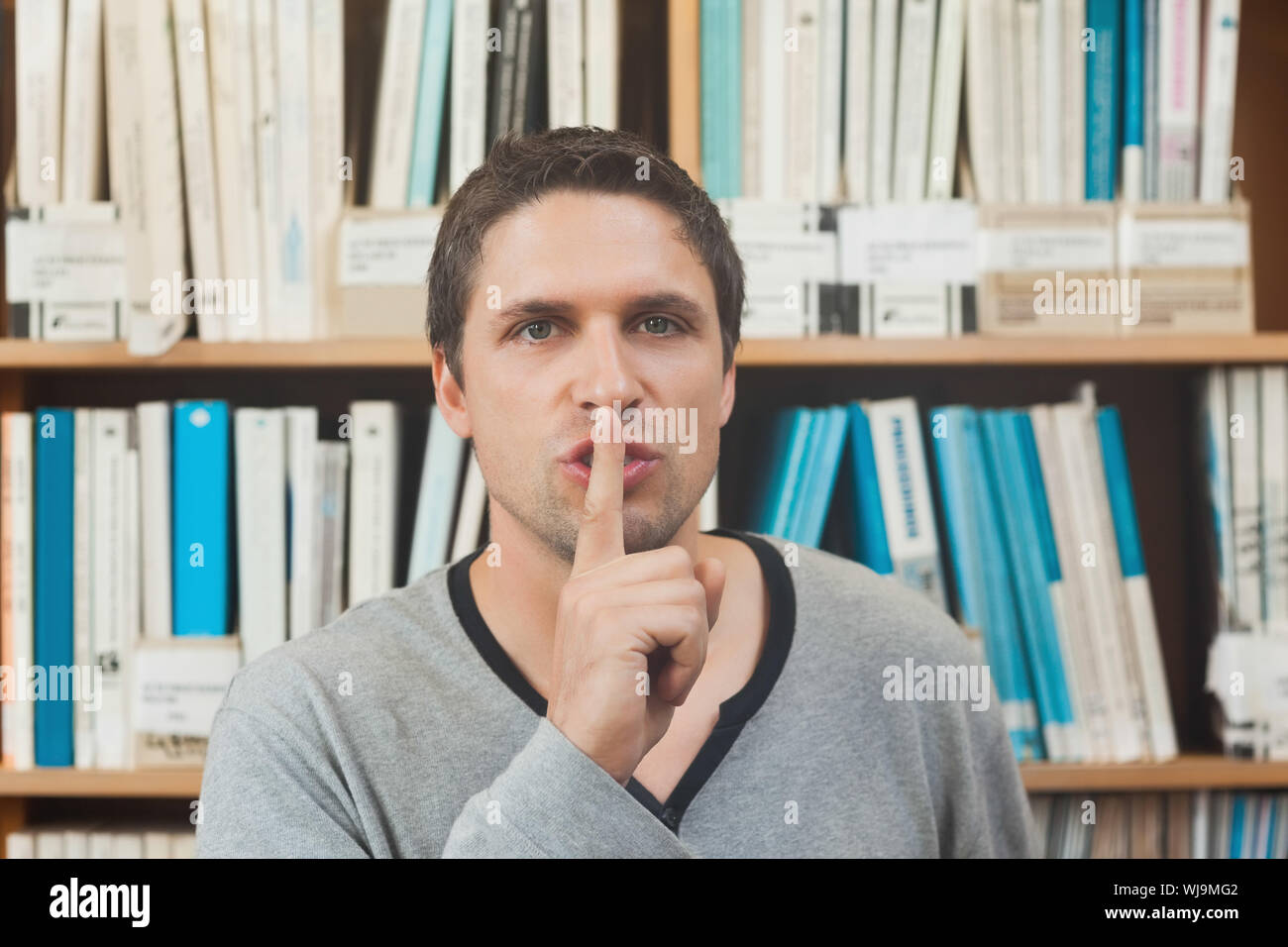 Male librarian hi-res stock photography and images - Alamy