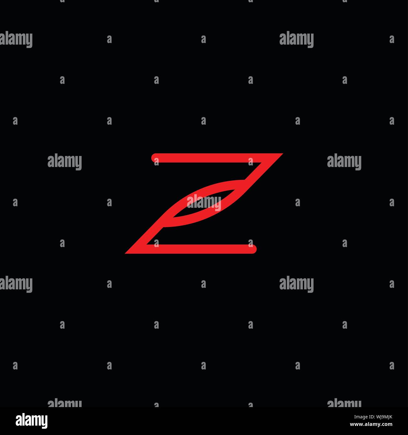 Creative Innovative Initial Letter logo ZZ Z. Minimal luxury Monogram ...