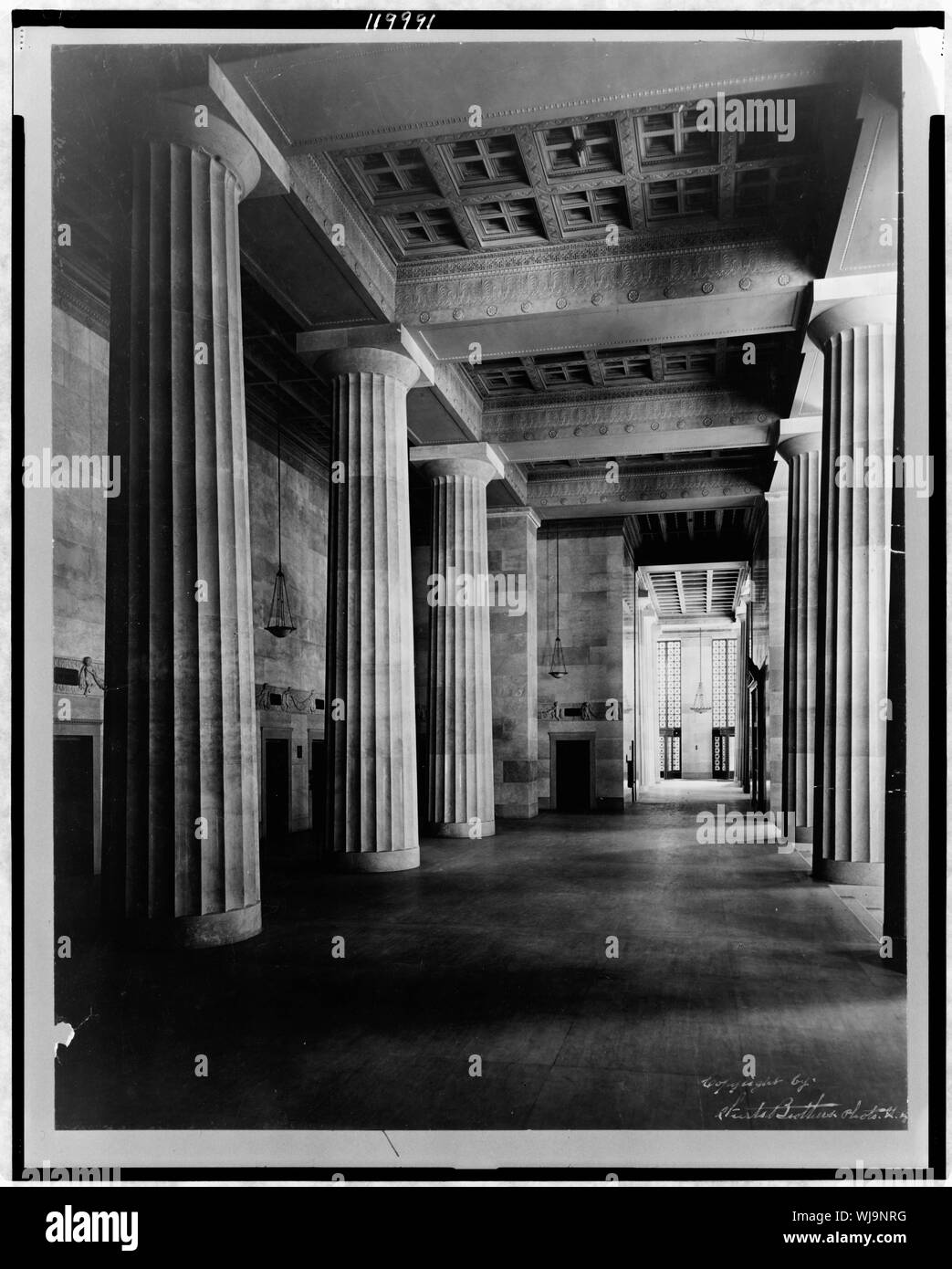 Hallway in Telephone & Telegraph Building, New York City Stock Photo ...