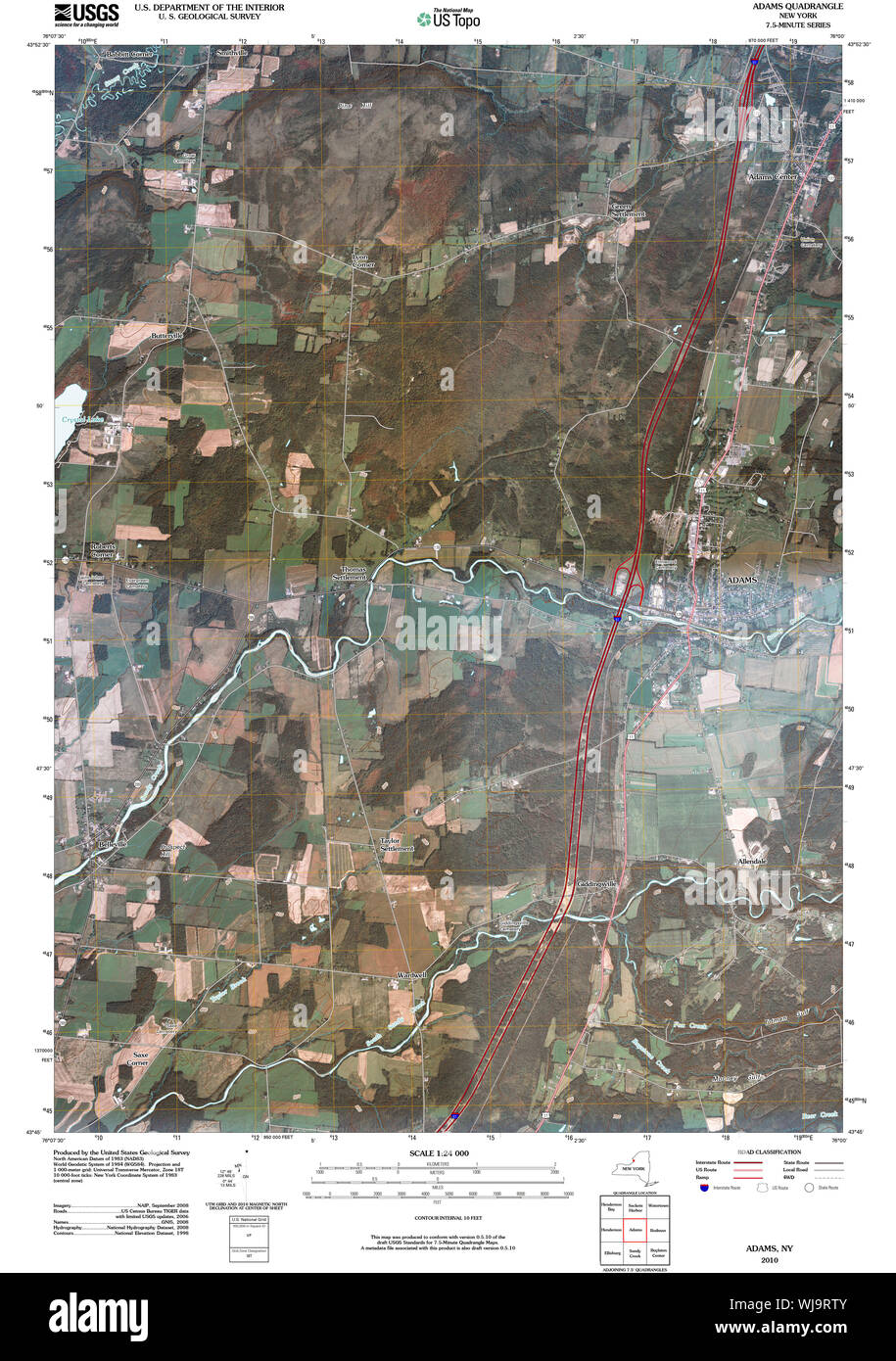 Adams map Cut Out Stock Images & Pictures - Alamy