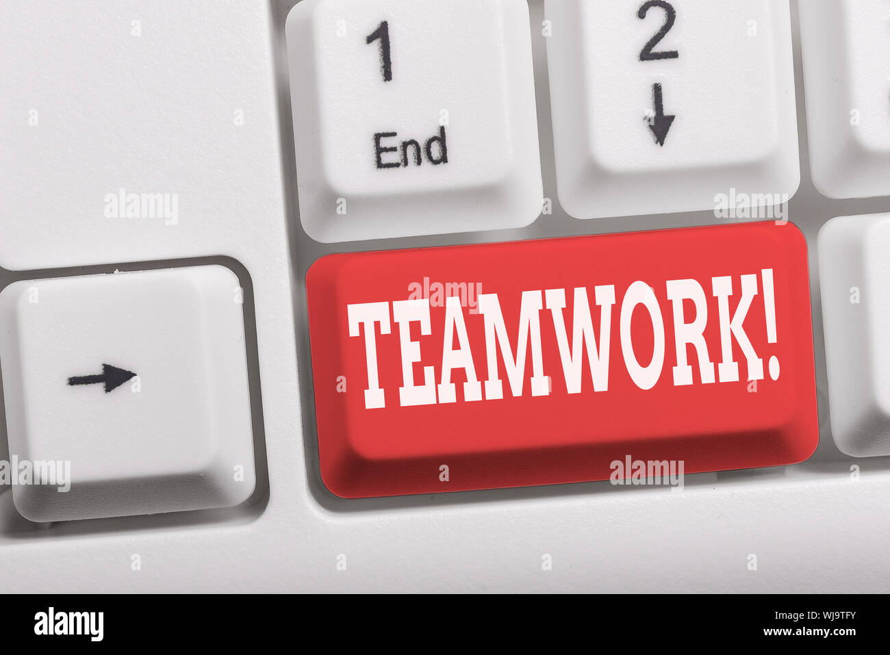 Writing note showing Teamwork. Business concept for combined action of ...