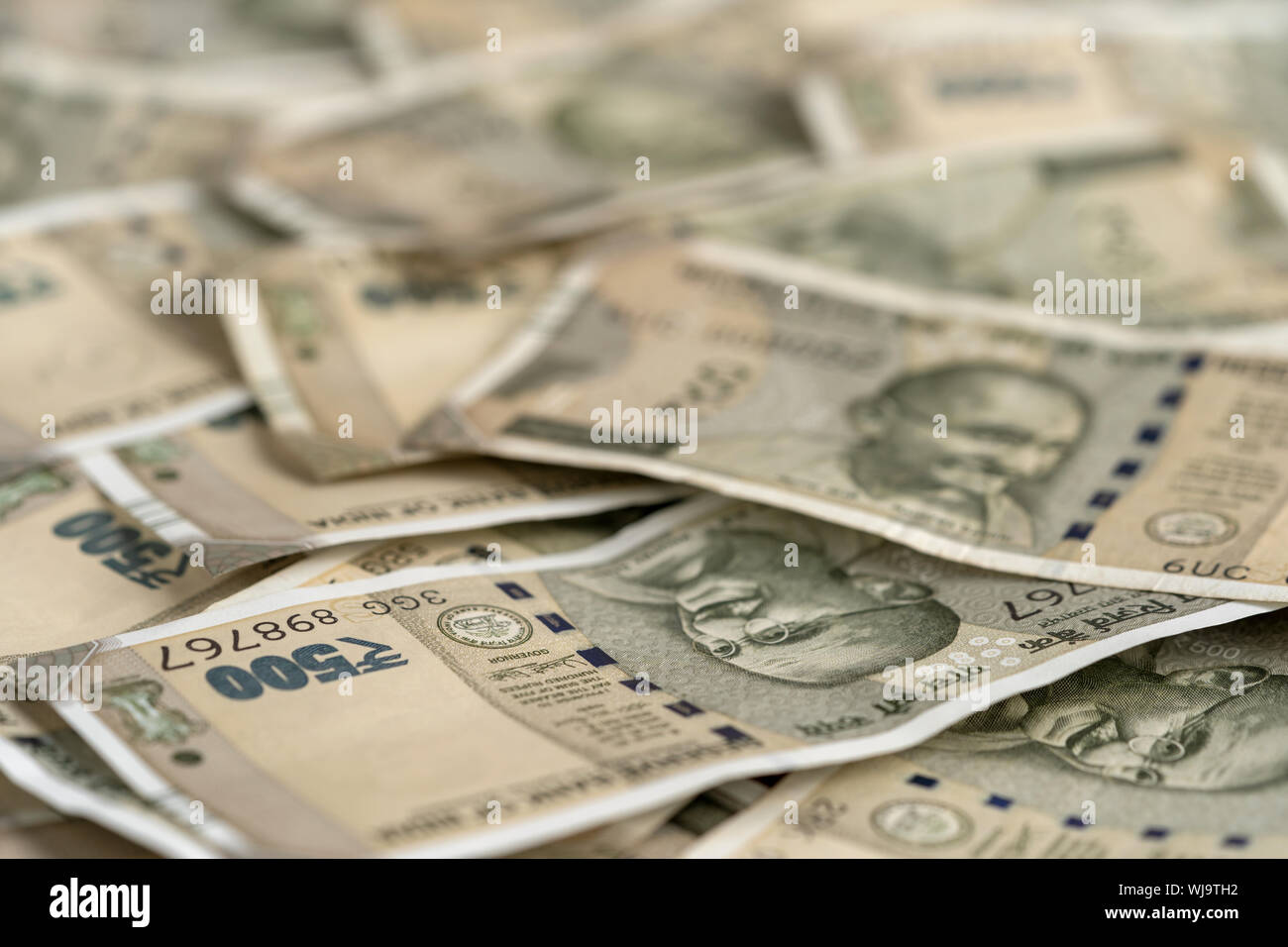 Stack of indian currency notes hi-res stock photography and images - Alamy