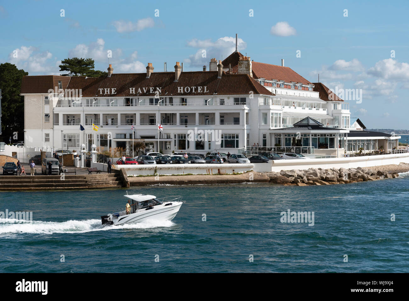Sandbanks, Poole, Dorset, England, UK. September 2019. The Haven Hotel ...