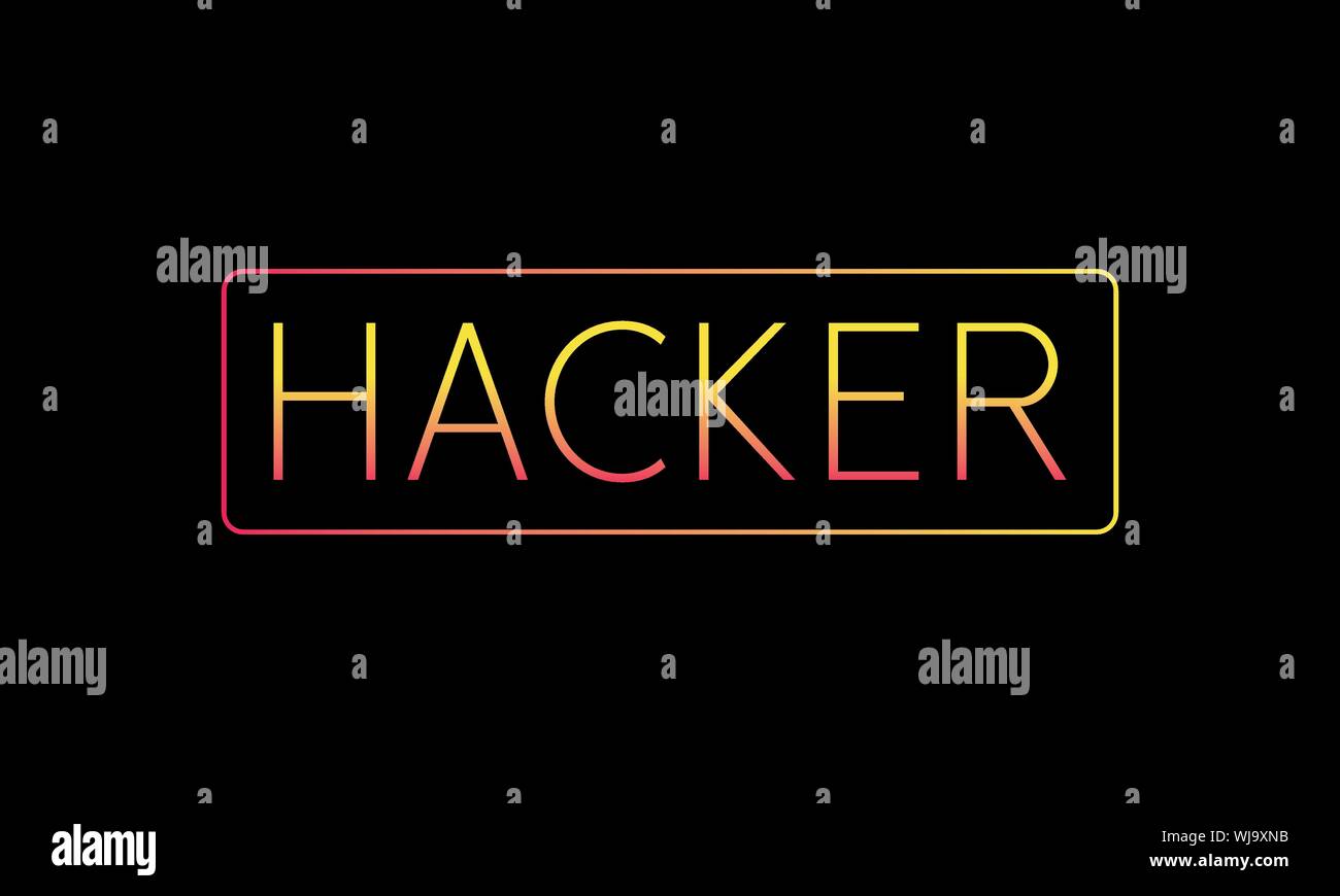 Hacker Sticker Illustration Vector T-shirt Print Stock Vector Image ...