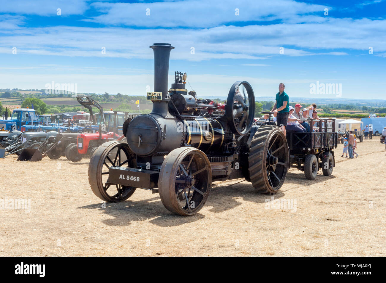 An 1879 Fowler ploughing engine at the 2018 Low Ham Steam Rally ...