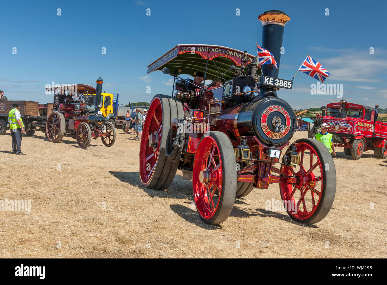 A 1914 Burrell traction engine 'Duke of Kent' at the 2018 Low Ham Steam ...