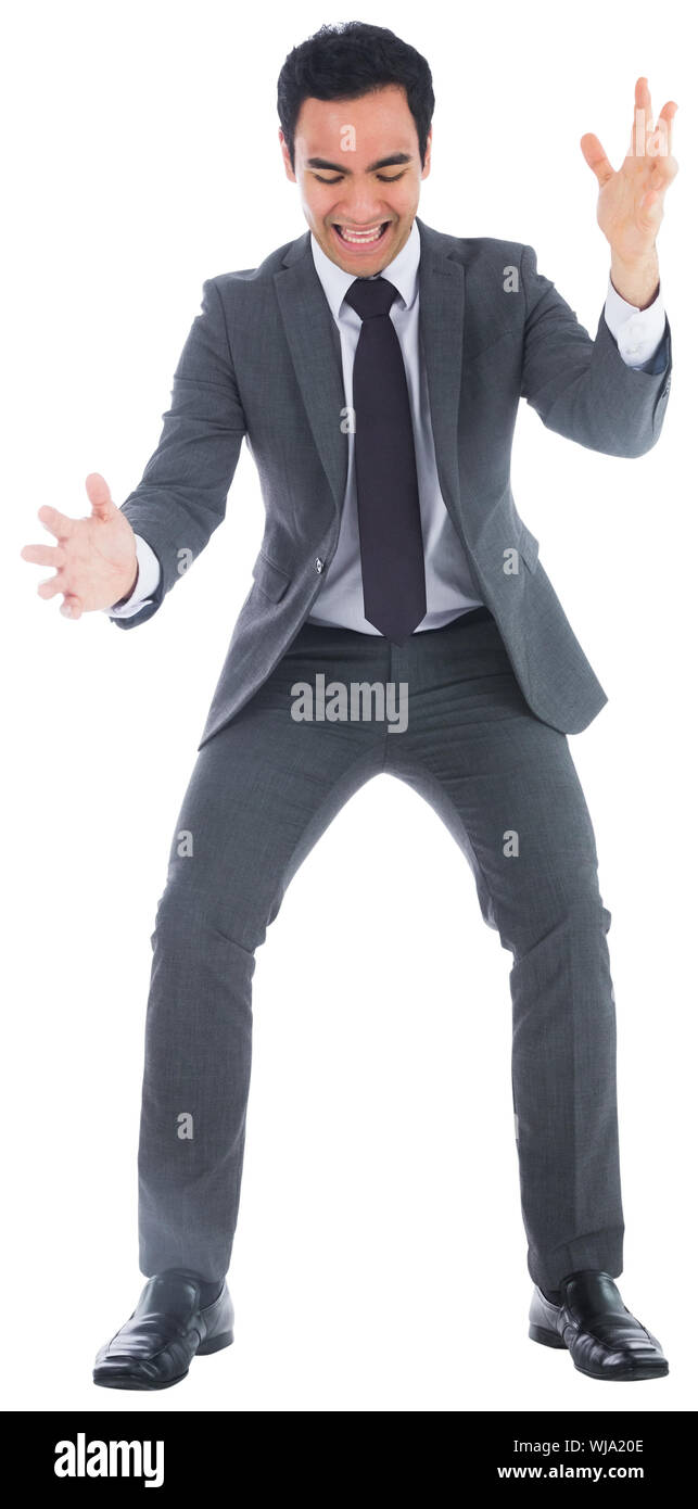 Screaming businessman catching hi-res stock photography and images - Alamy