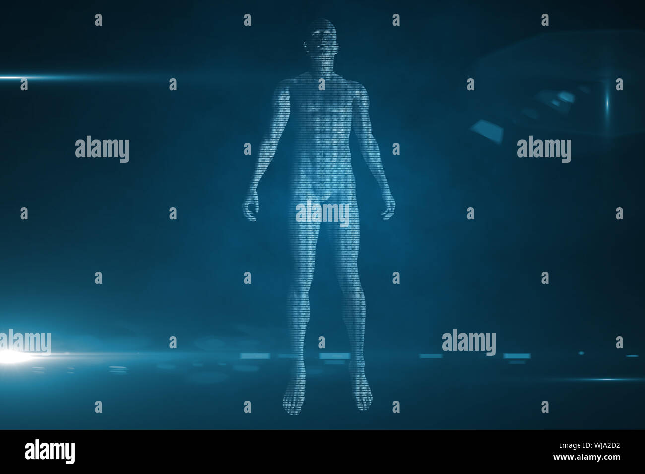 3D body on black background Stock Photo - Alamy