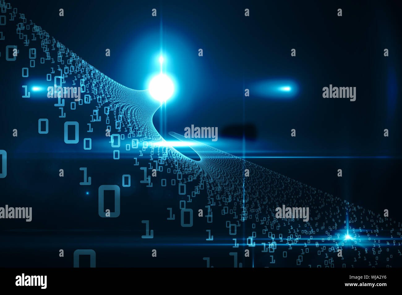 Floating numbers on black background Stock Photo - Alamy