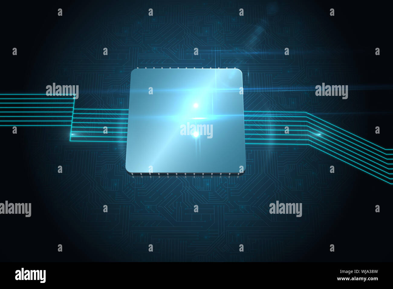 Shiny square on black background Stock Photo - Alamy