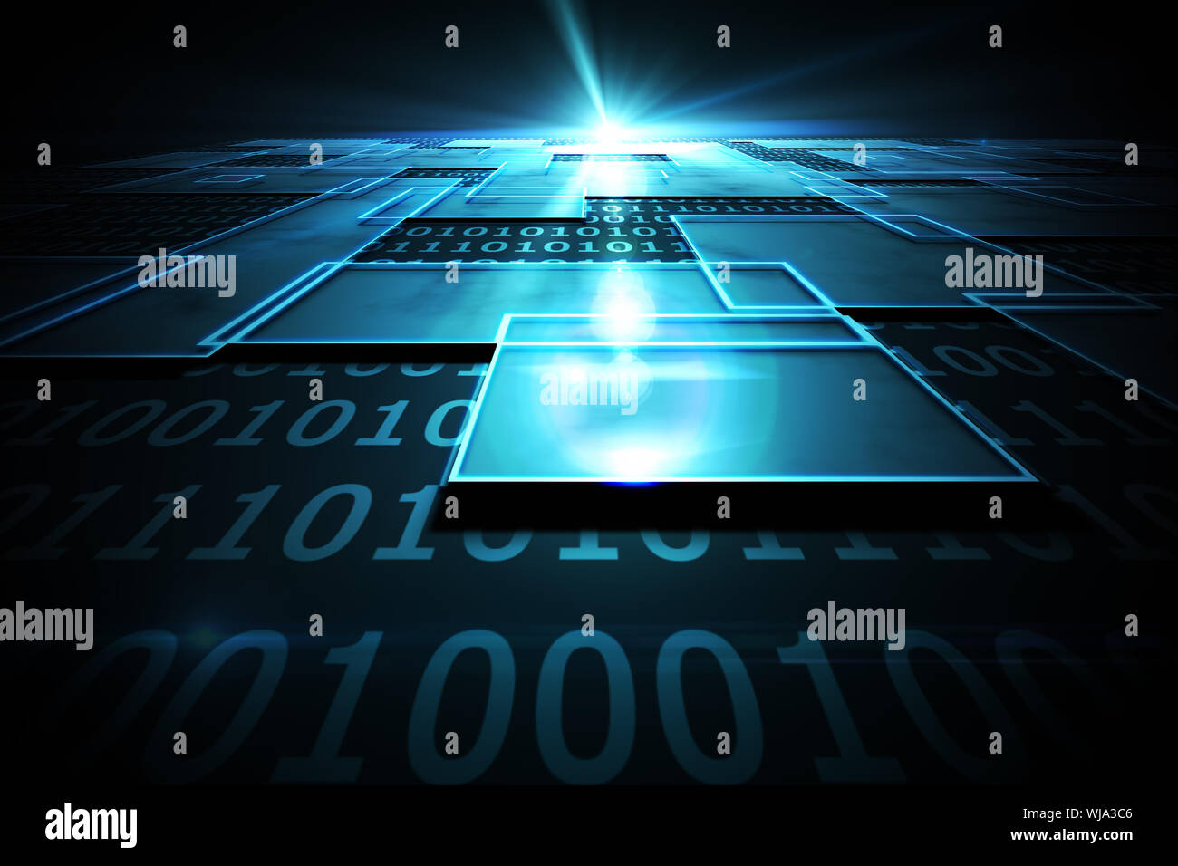 Black background with shiny squares Stock Photo - Alamy