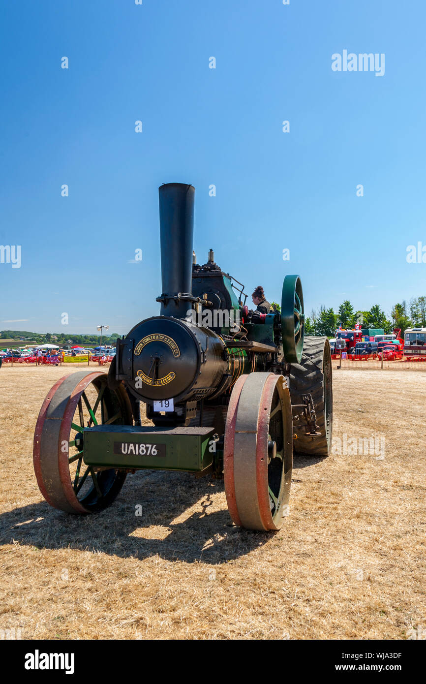 A Fowler ploughing engine at the 2018 Low Ham Steam Rally, Somerset ...