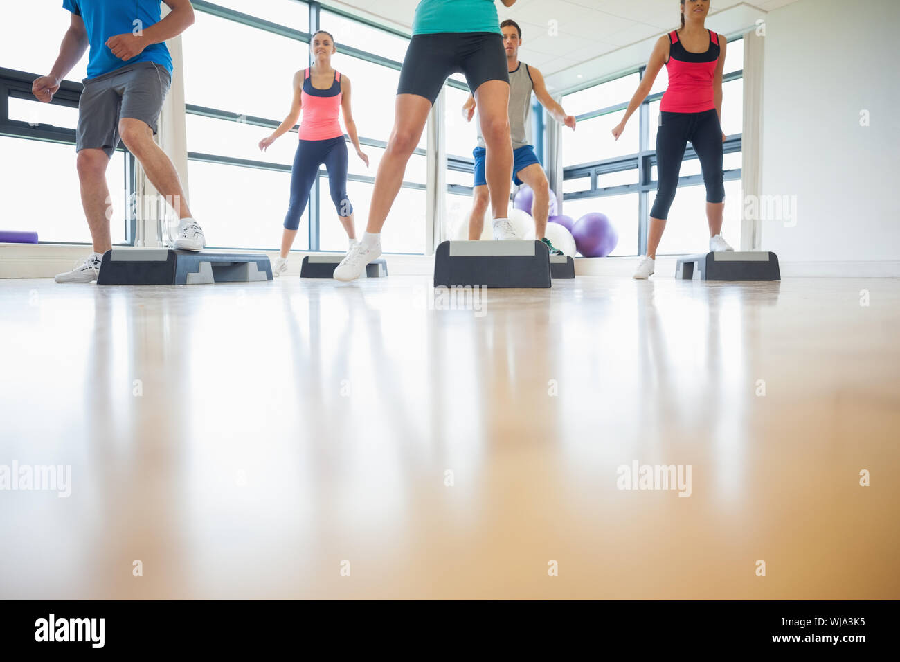 Mid section fitness studio group hi-res stock photography and images - Alamy