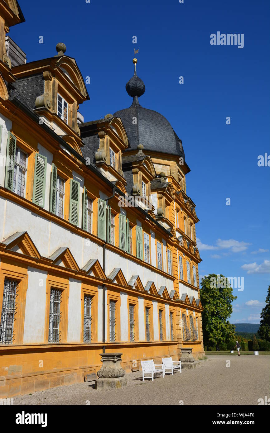 Bamberg, Germany - View of the baroque SCHLOSS SEEHOF palace near the ...
