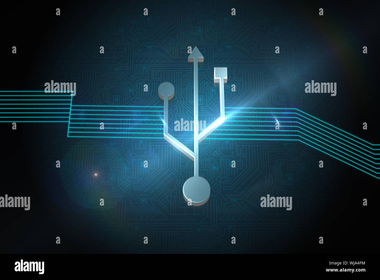 Shiny connection sign Stock Photo - Alamy
