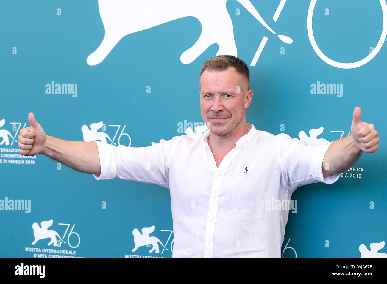 Venice, Italy. 3rd Sep, 2019. Actor Aleksey Kravchenko attends a ...