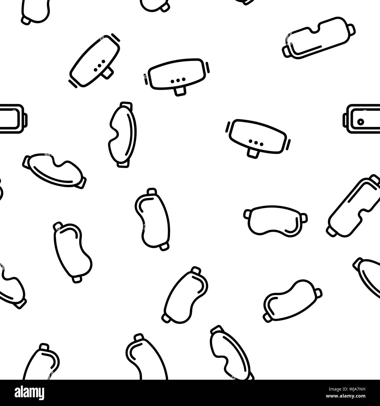 Game Goggles Vector Seamless Pattern Stock Vector Image & Art - Alamy